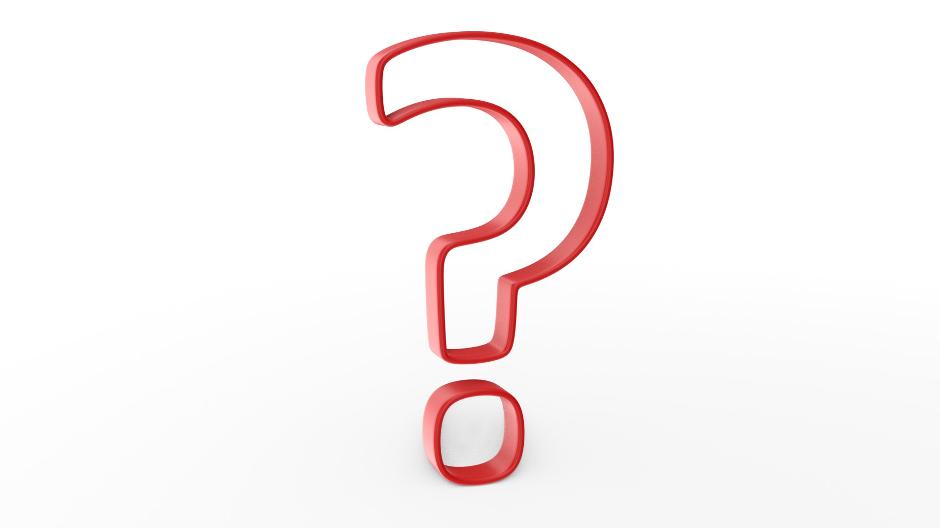 3D Questionmark Frame - TurboSquid 2133502