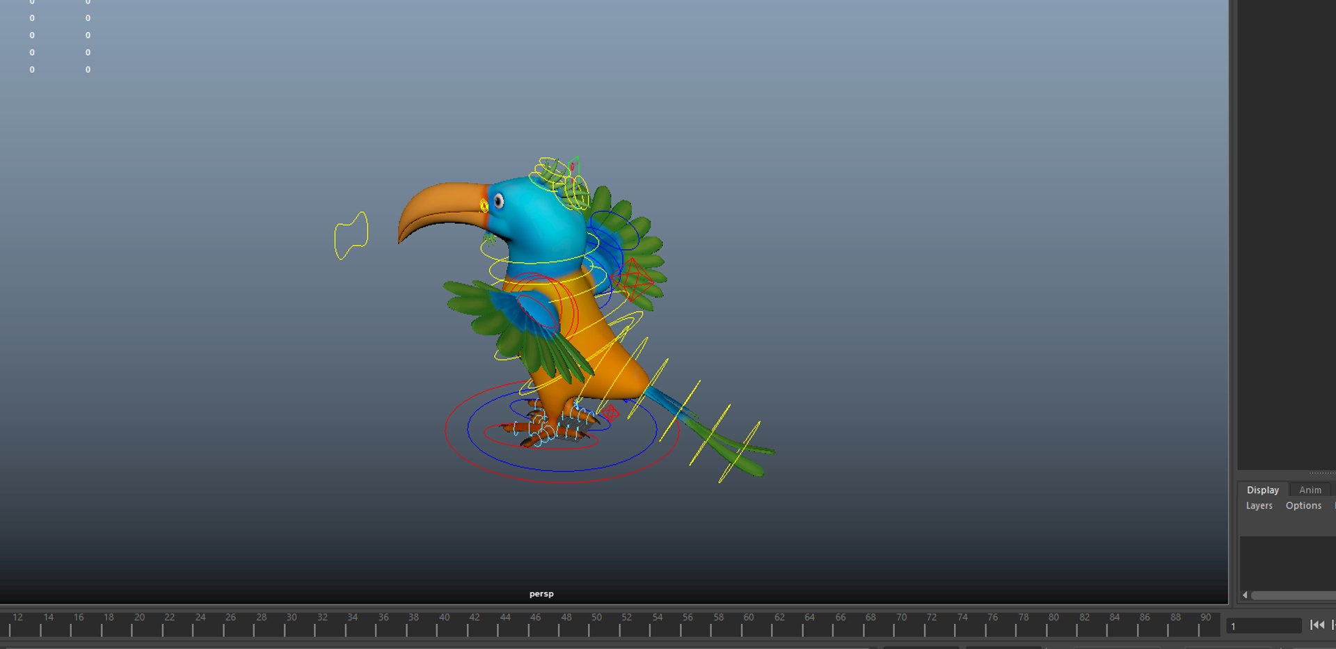 3D Cartoon Bird Character - TurboSquid 2184536