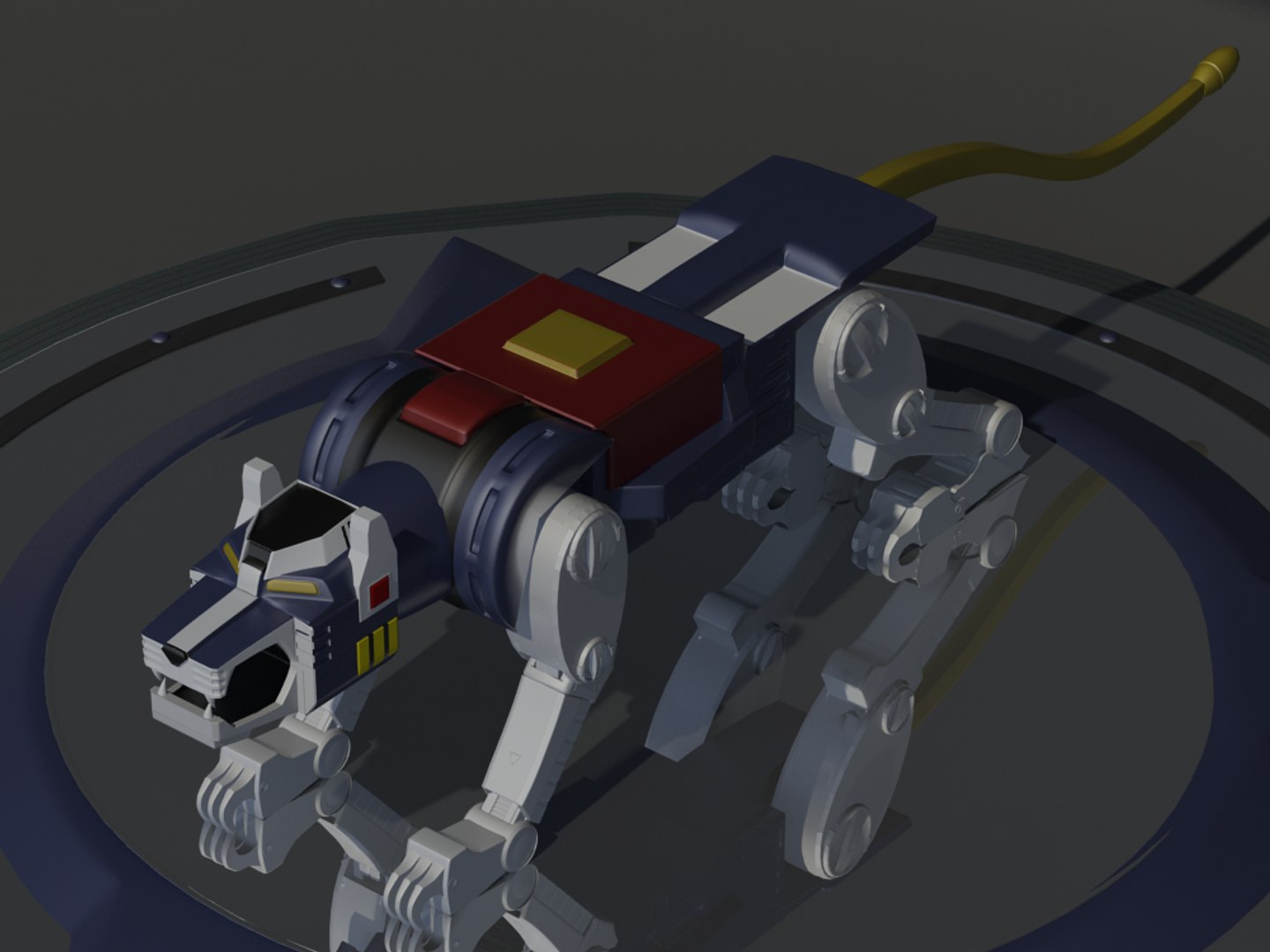 3D Blue Lion Voltron Robot Model - TurboSquid 1331906
