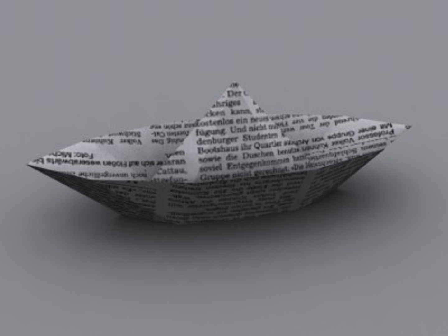 3d paper ship