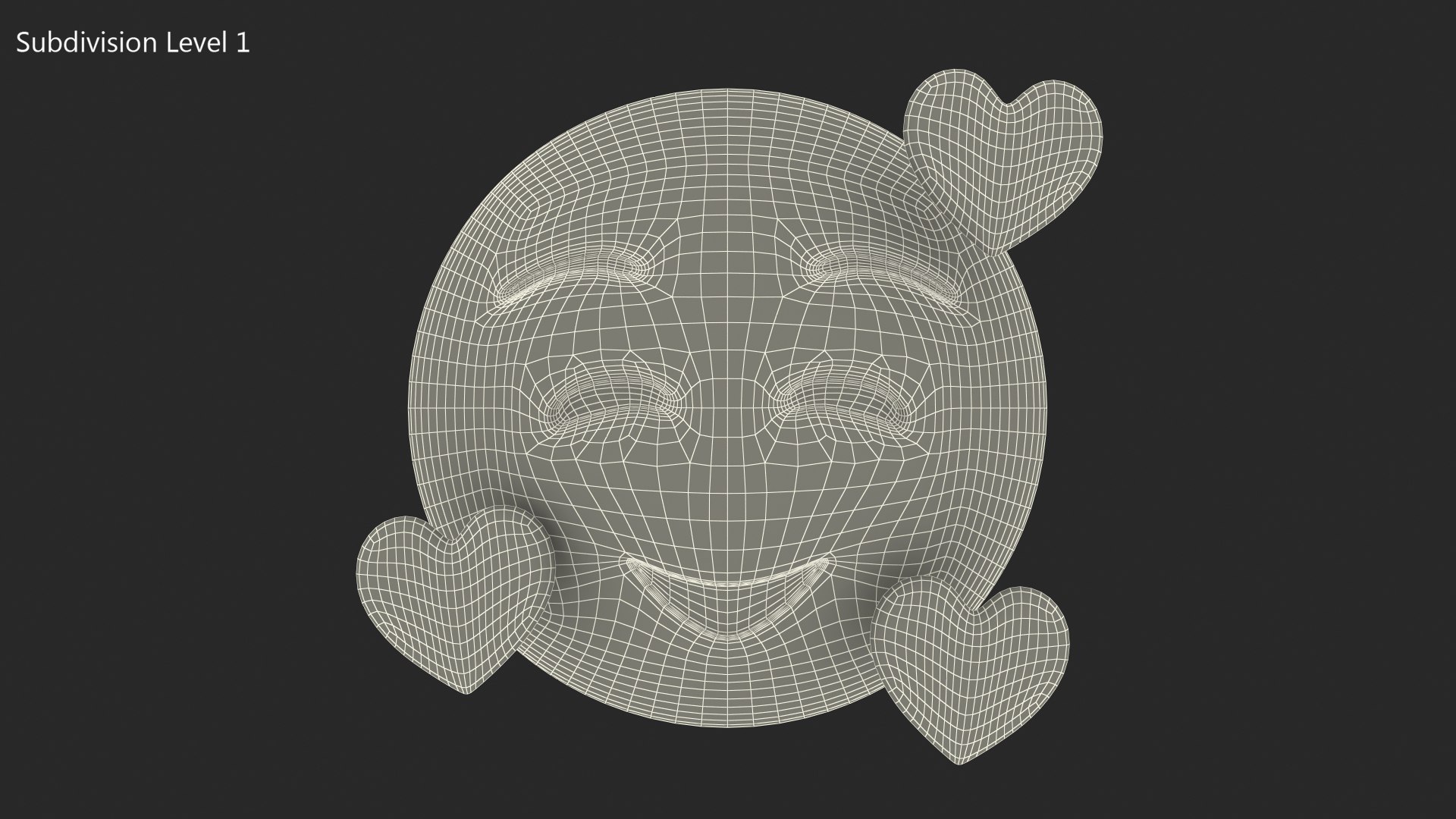 3D Smile Emoji Hearts - TurboSquid 1534685