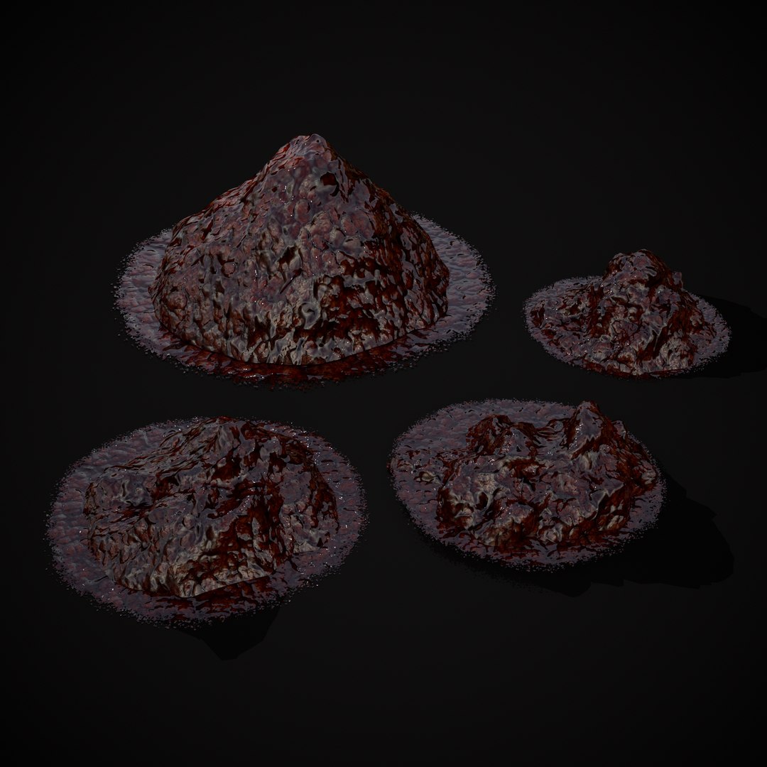 3D Blood And Guts Piles - TurboSquid 2035028