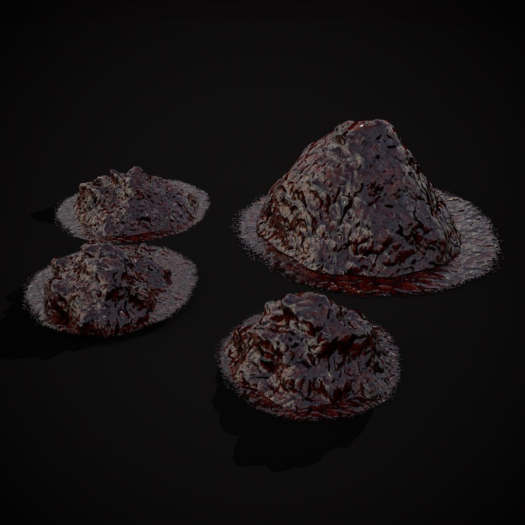3D Blood And Guts Piles - TurboSquid 2035028