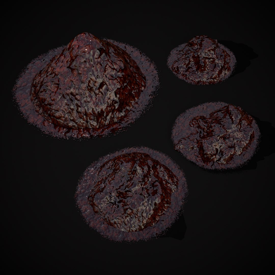 3D Blood And Guts Piles - TurboSquid 2035028