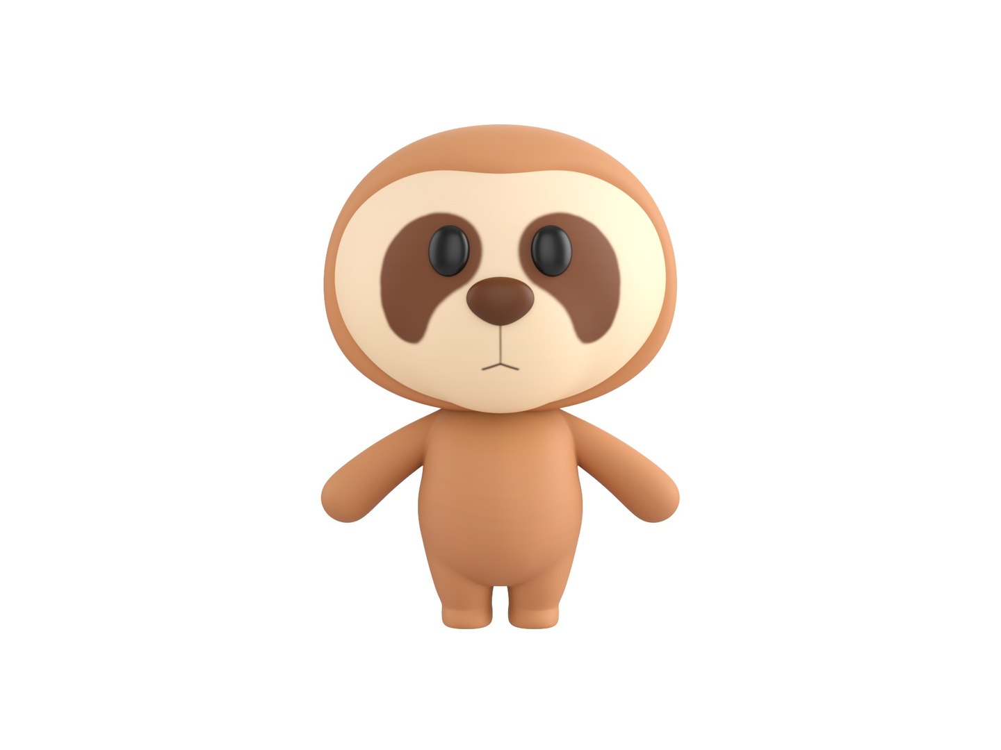 3D Sloth Character Model - TurboSquid 1641671