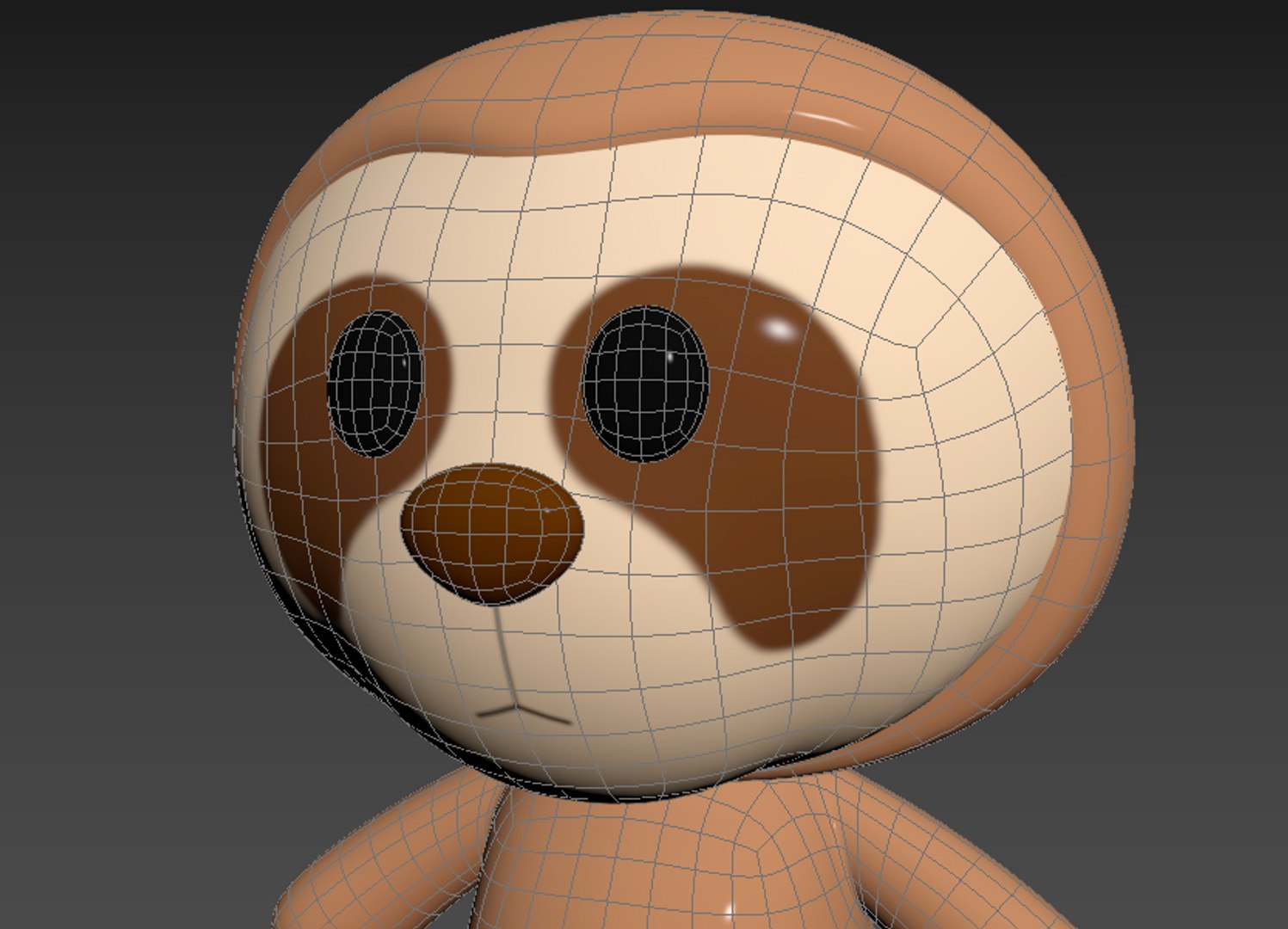 3D sloth character model - TurboSquid 1641671