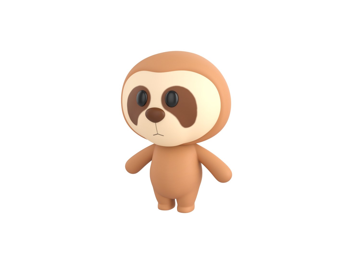 3D sloth character model - TurboSquid 1641671