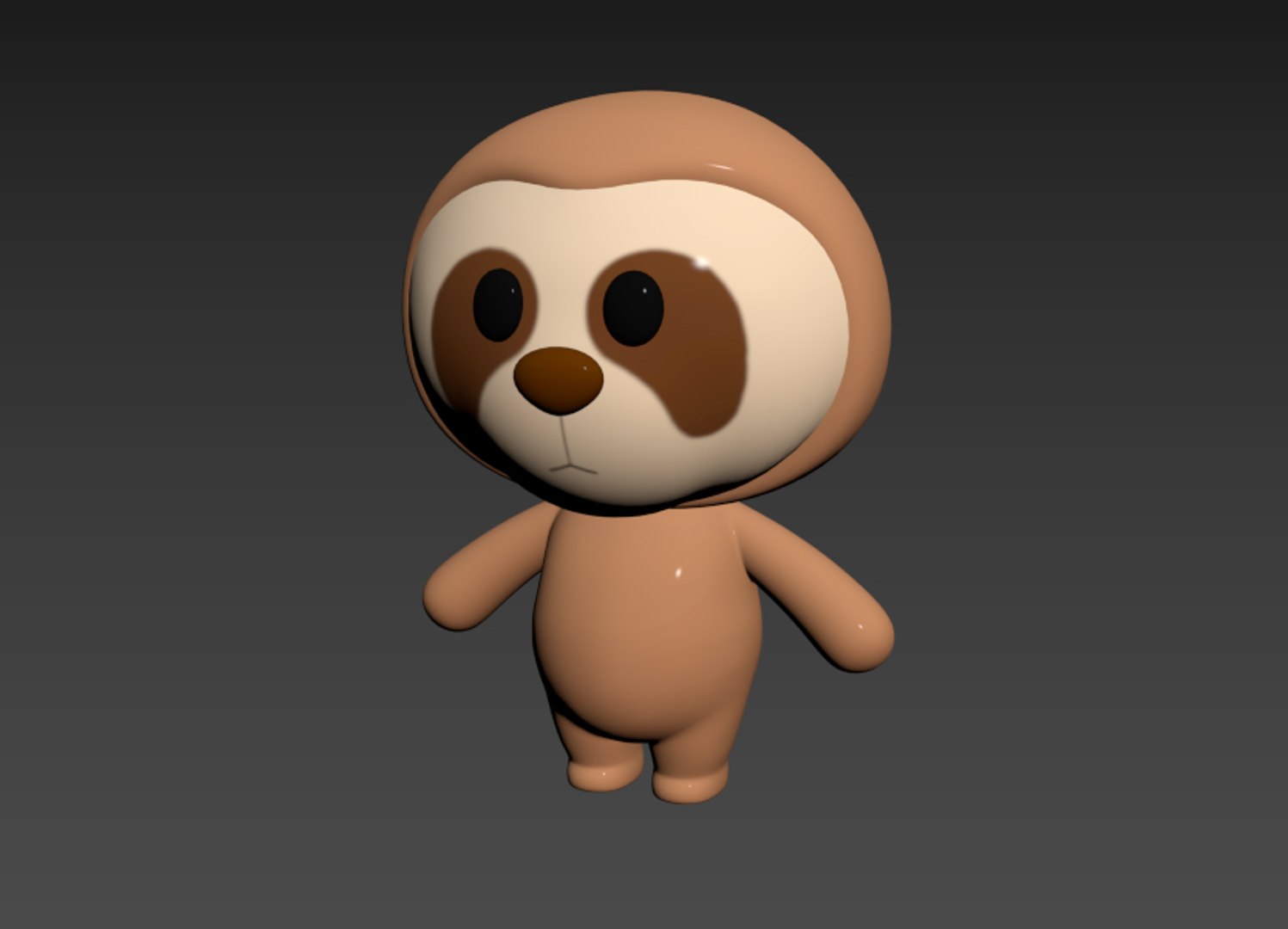 3D Sloth Character Model - TurboSquid 1641671