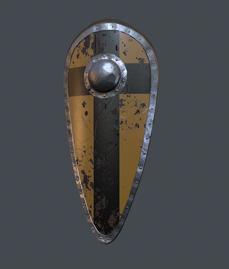 3d Model Medieval Shield