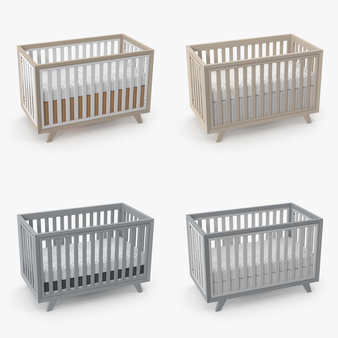 3D Baby Cribs Set Model - TurboSquid 1994725