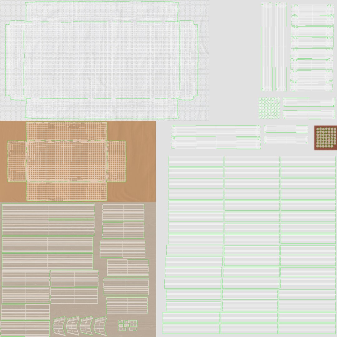 3D Baby Cribs Set Model - TurboSquid 1994725