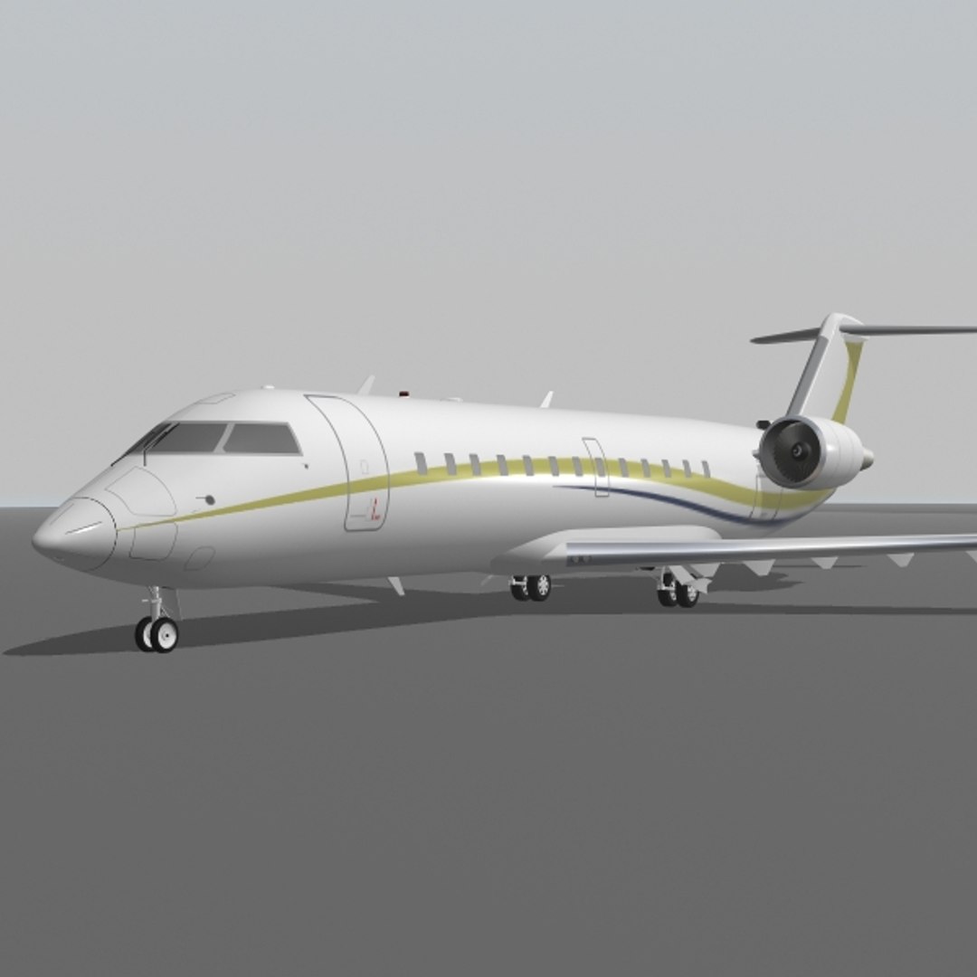 Challenger 850 Business Jet 3d C4d