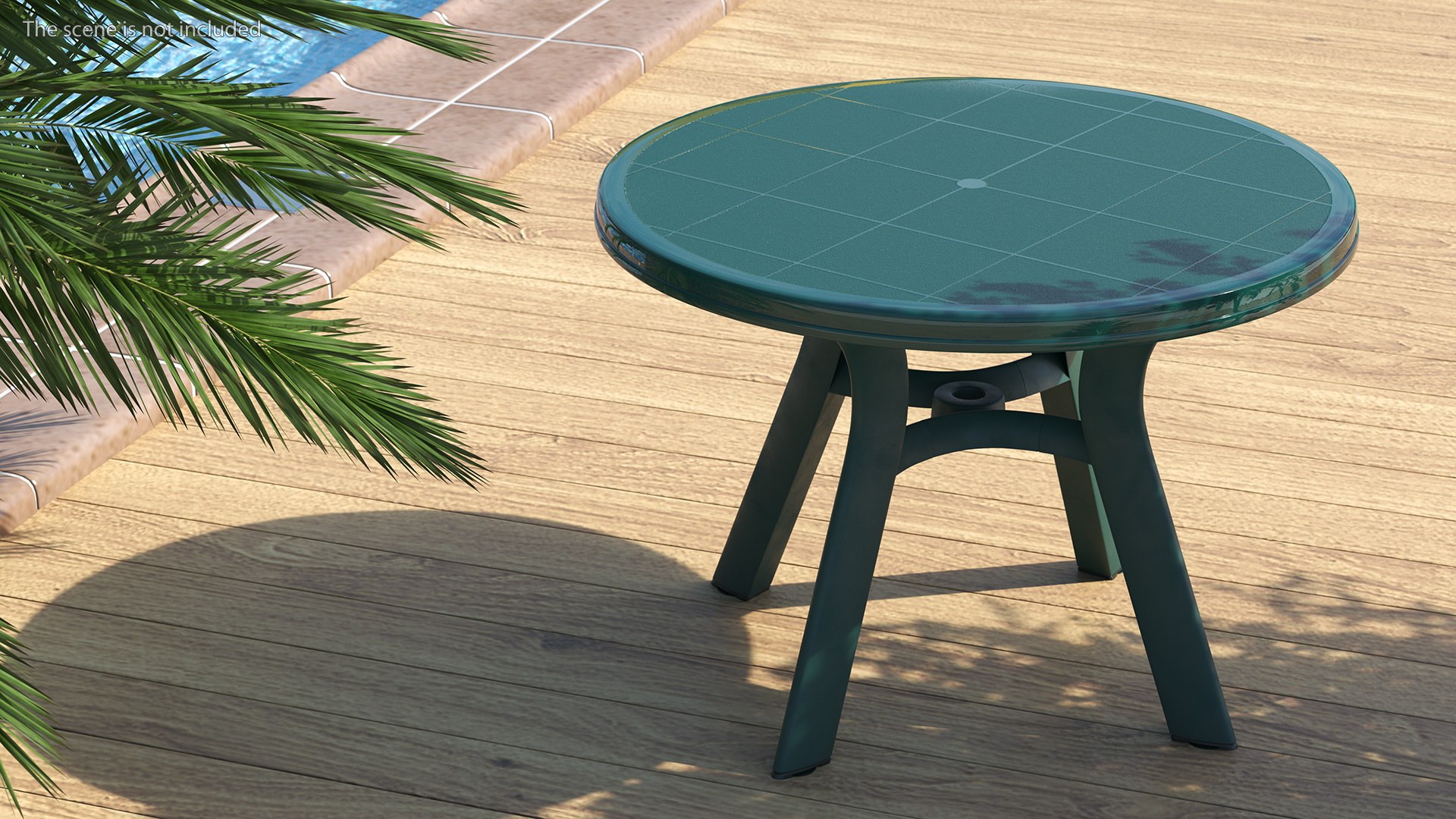 Plastic Table Green 3D - TurboSquid 1835844
