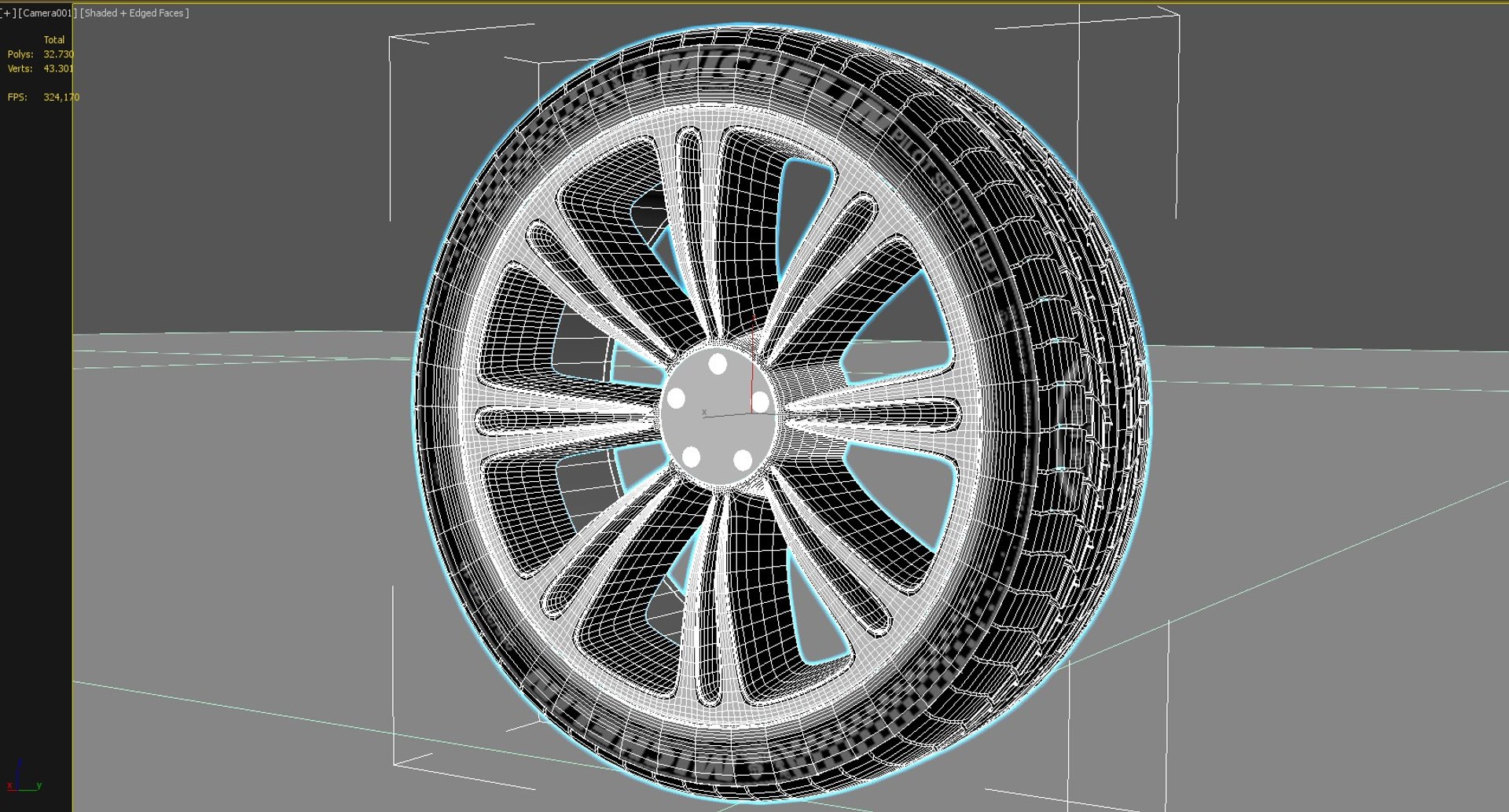 3D Model Wheel Rim Tire 05 - TurboSquid 1938427