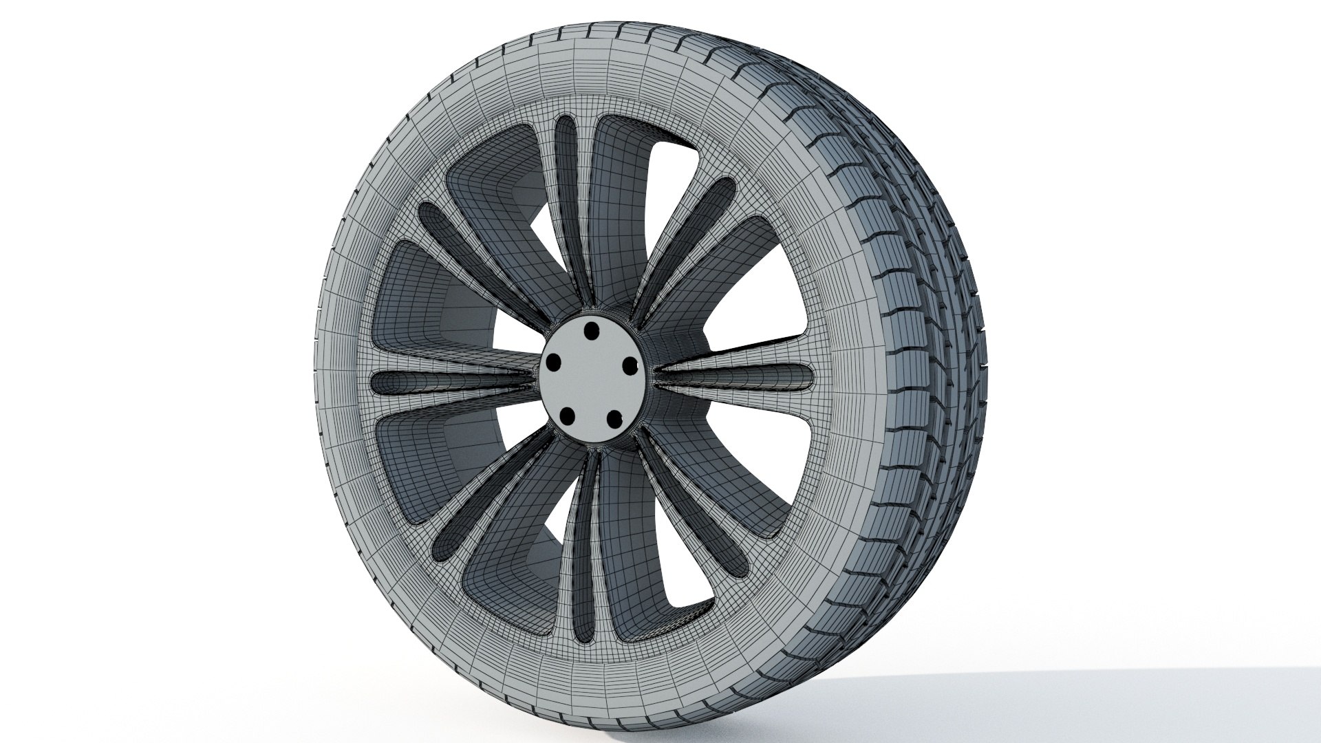3D Model Wheel Rim Tire 05 - TurboSquid 1938427