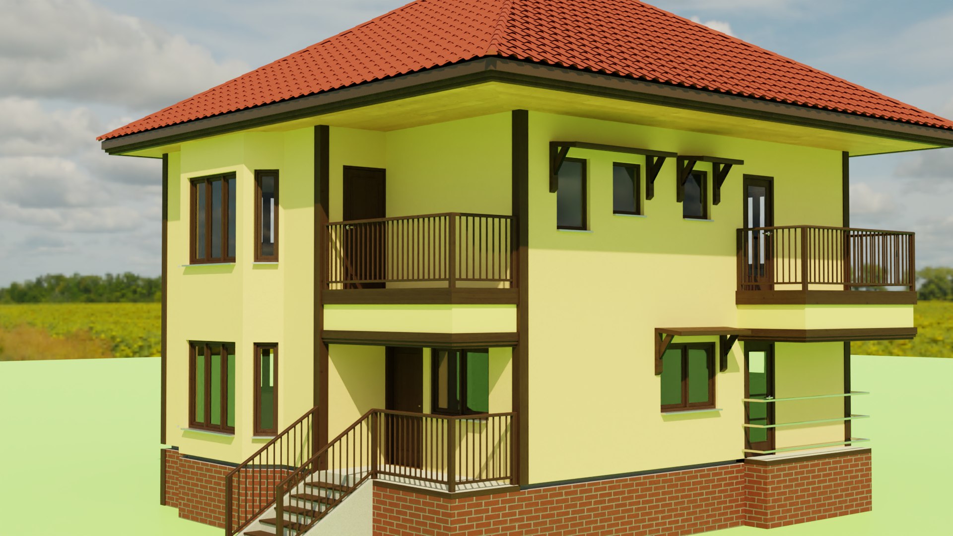 Photo Realistic House 3d Model 3D Model - TurboSquid 1750007