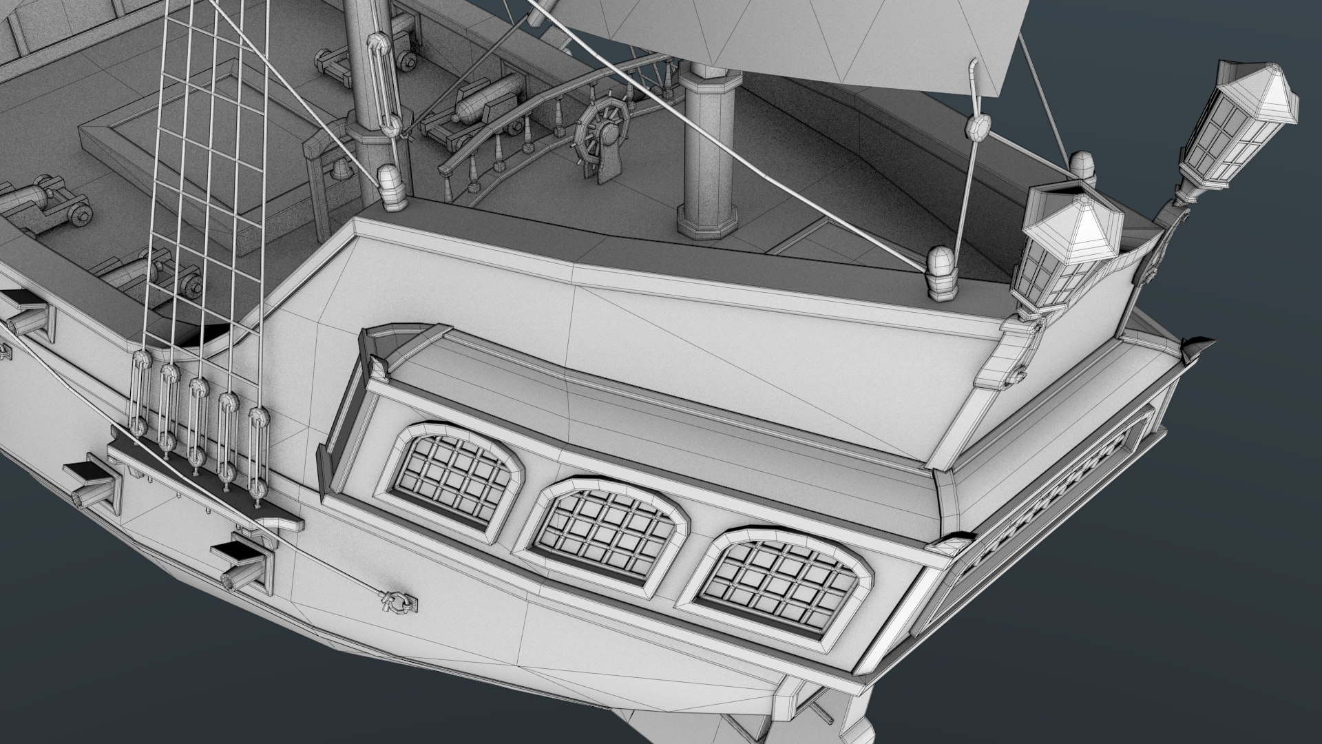 Stylized Pirate Ship 3D Model - TurboSquid 2573955
