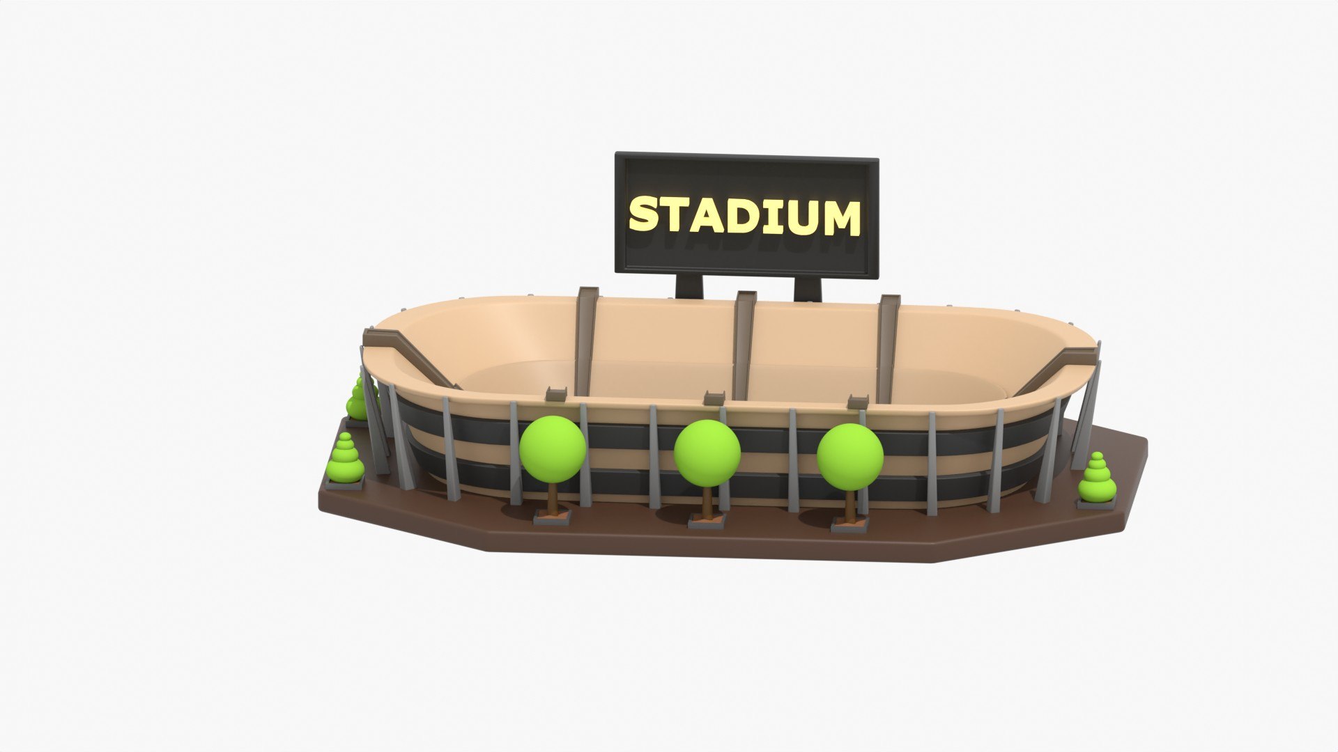3D Stadium 3D Illustration - TurboSquid 2236252
