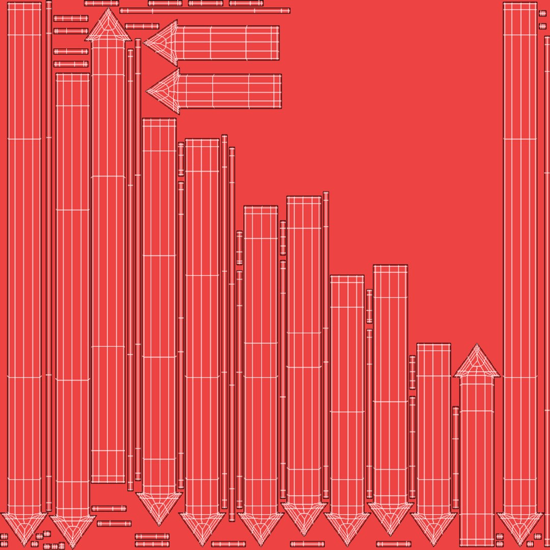 3D Arrows Graph Chart Model - TurboSquid 2315339