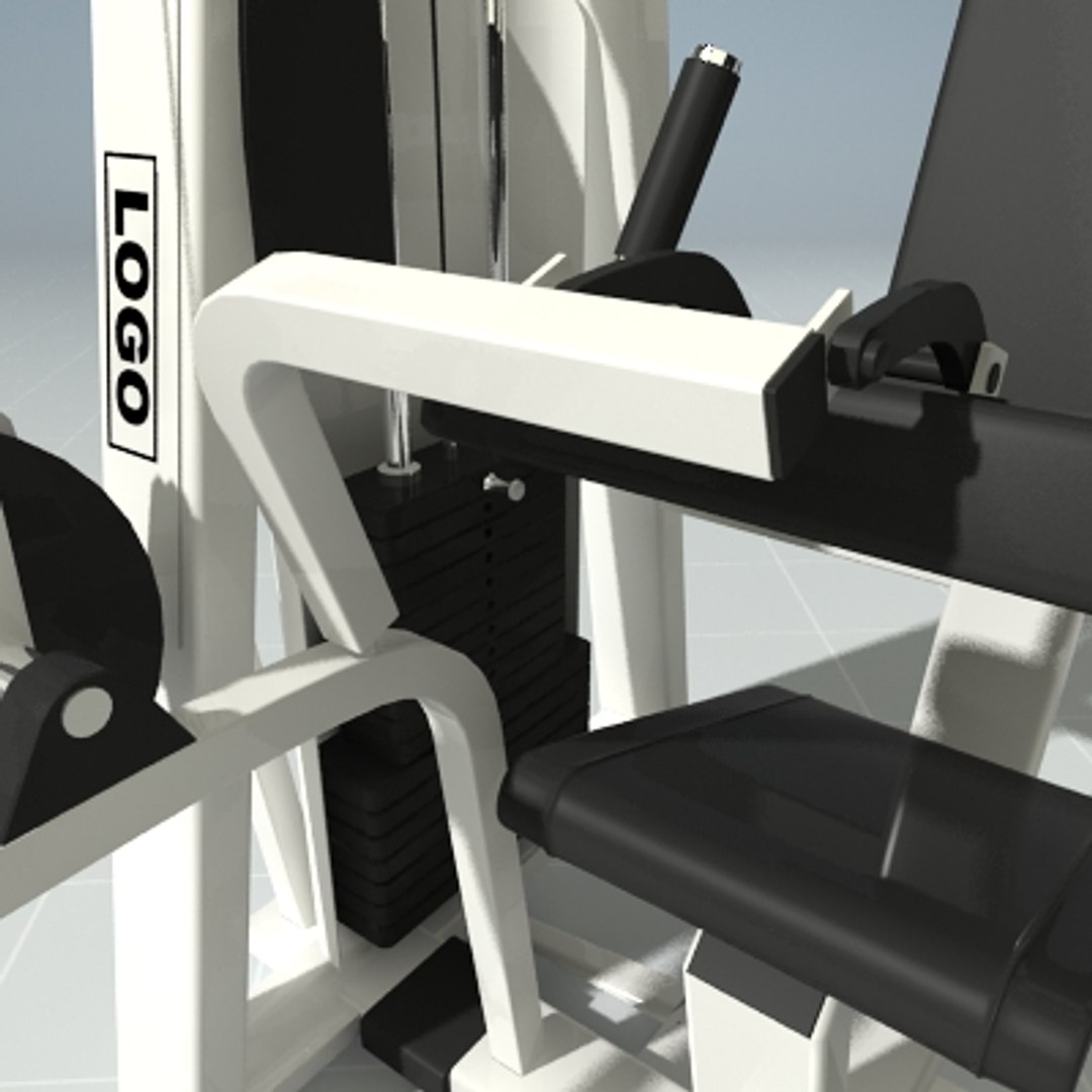 Leg Curl Machine Precor 3d Model