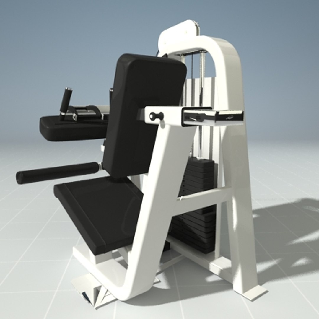 Leg Curl Machine Precor 3d Model