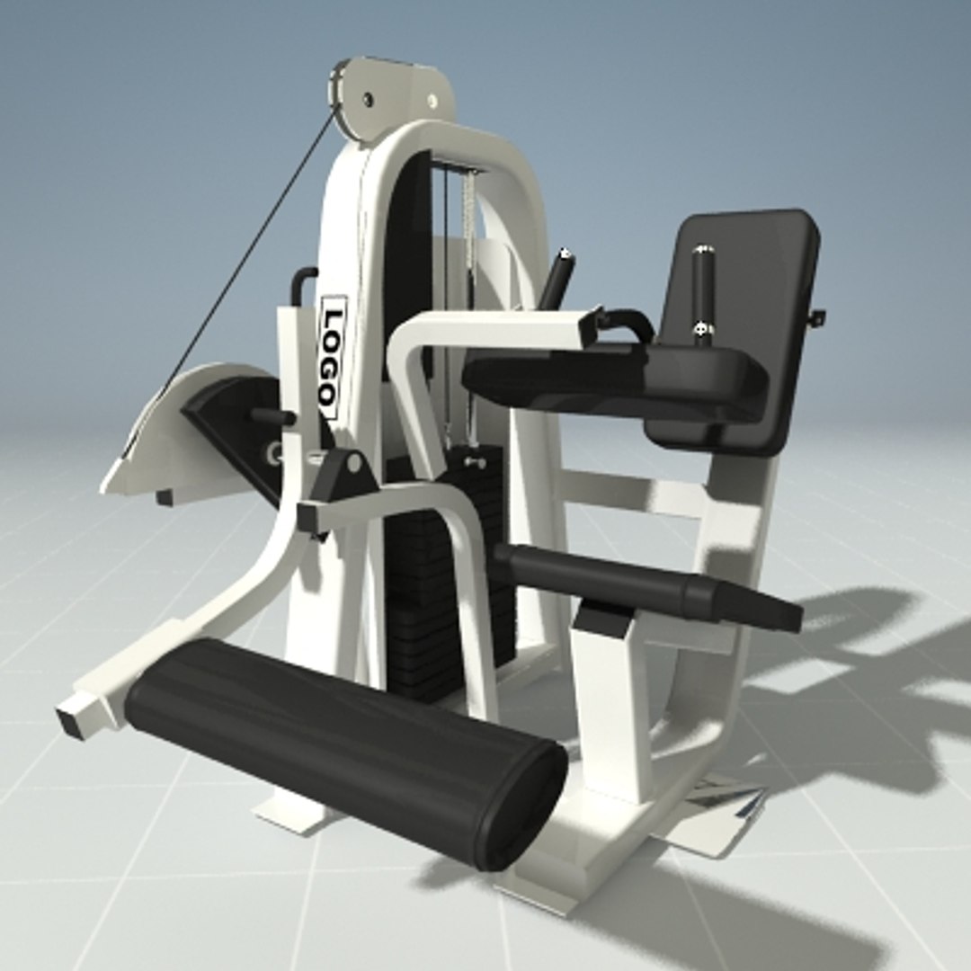 Leg Curl Machine Precor 3d Model