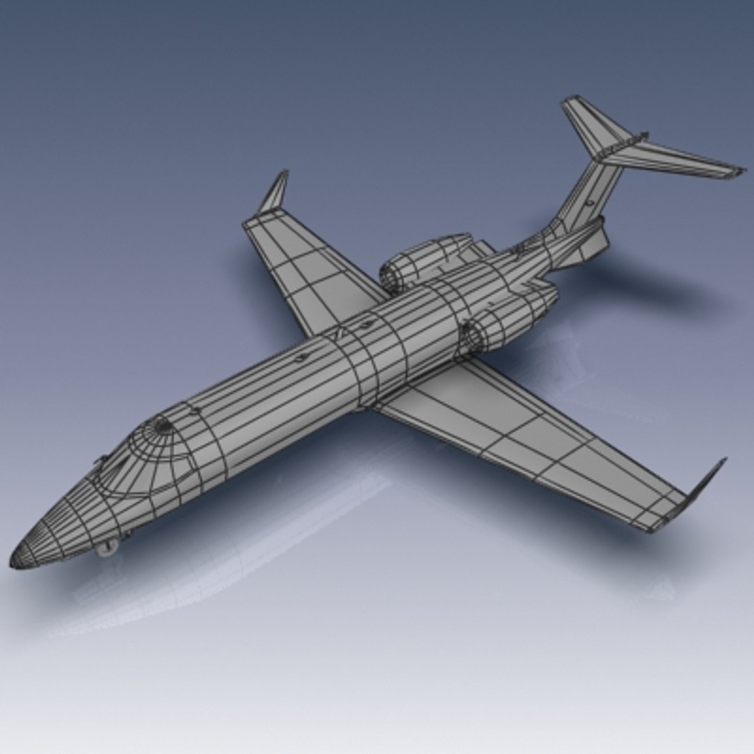 3d Learjet 45xr 45