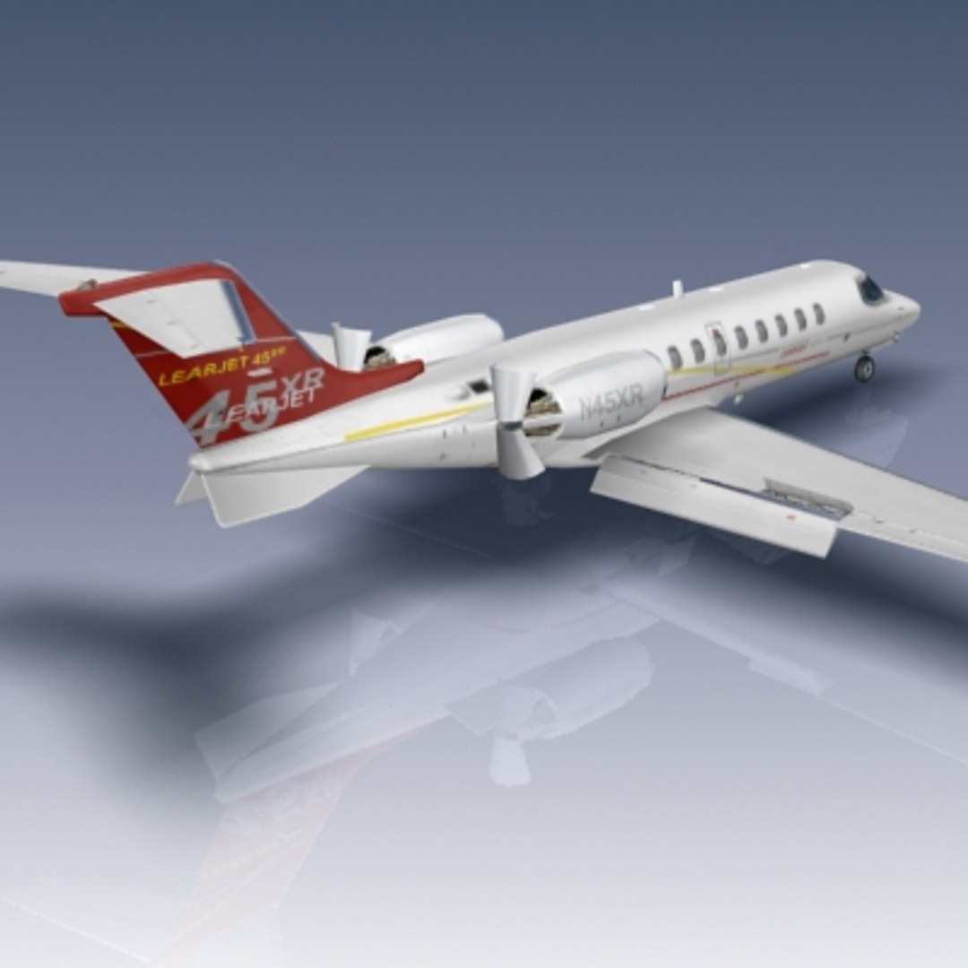 3d Learjet 45xr 45
