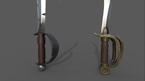 Pirate sword cutlass 3D model - TurboSquid 1235840