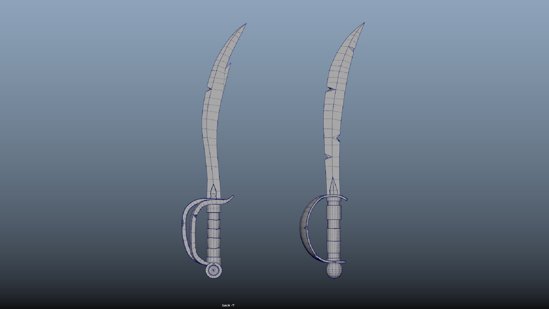 3D Stylized Cutlass Low-poly 3D Model Low-poly 3D Model - TurboSquid ...