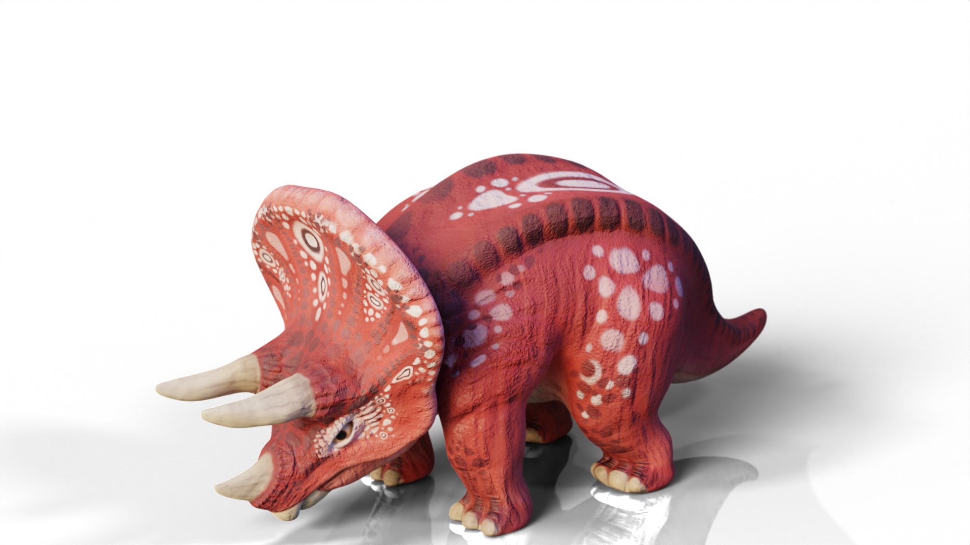Triceraptor Red Model - TurboSquid 2112039