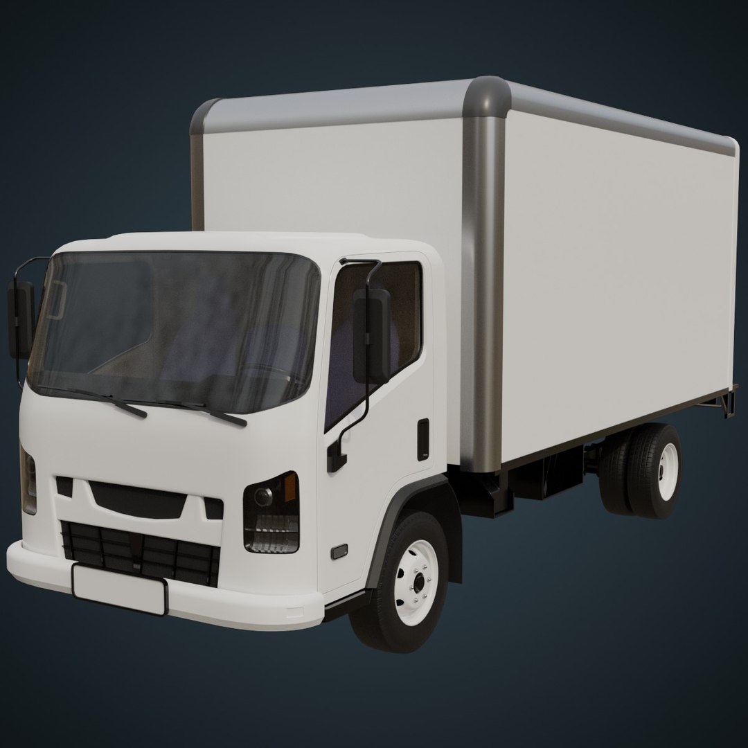 Box Truck 1 Basic 3D Model - TurboSquid 1896694