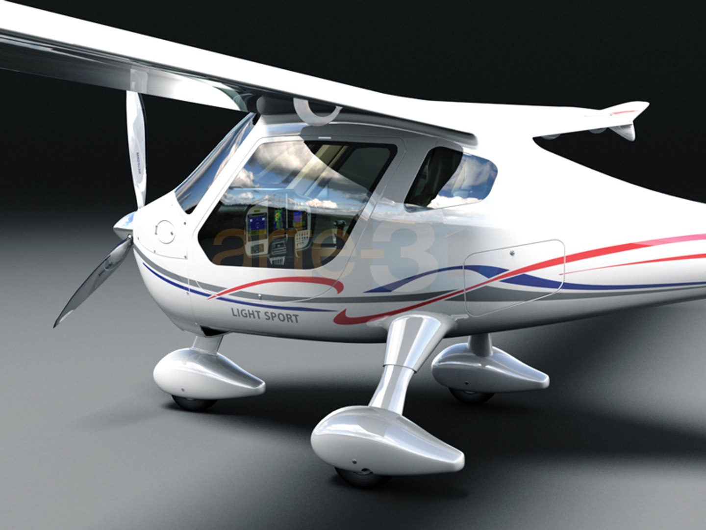 Flight Design Ctls Lighting 3d Max