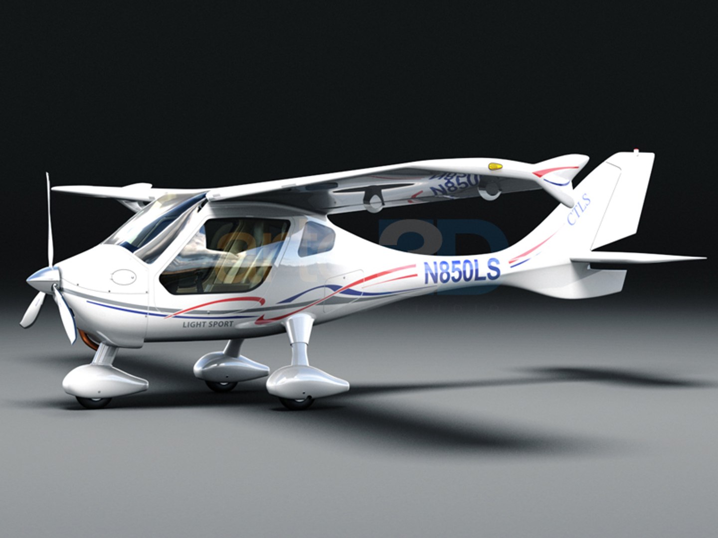 Flight Design Ctls Lighting 3d Max