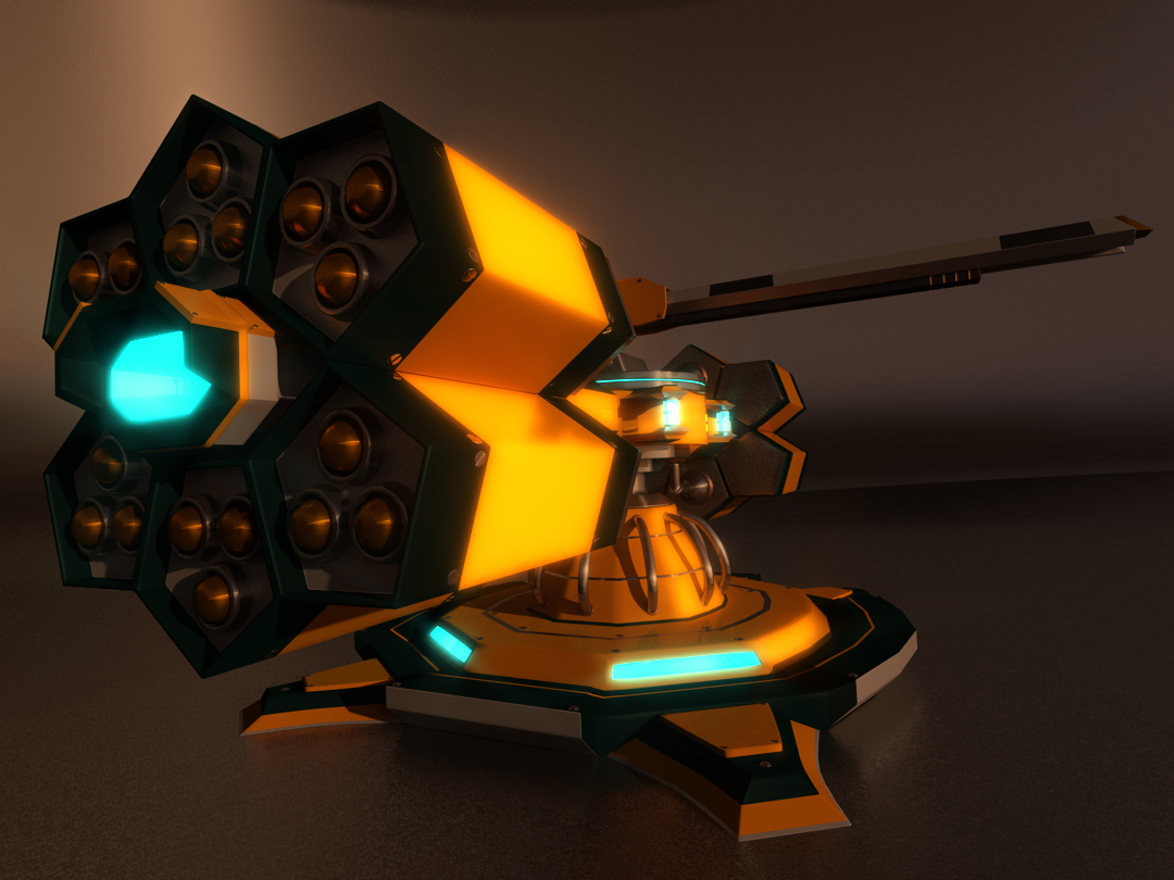 Weapon turret 3D model - TurboSquid 1356706