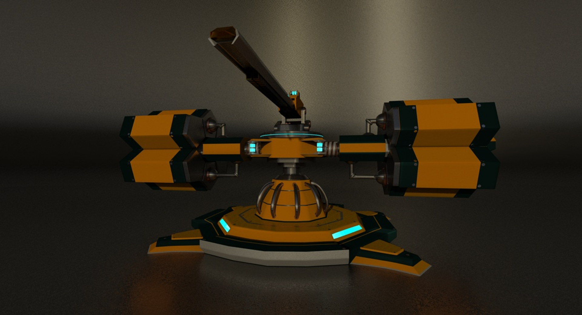 Weapon turret 3D model - TurboSquid 1356706