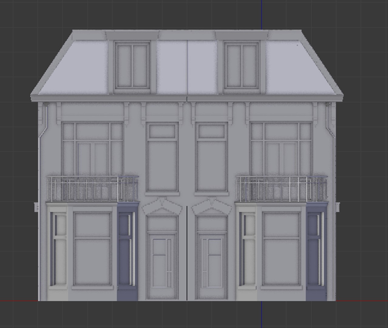 3d - house materials model