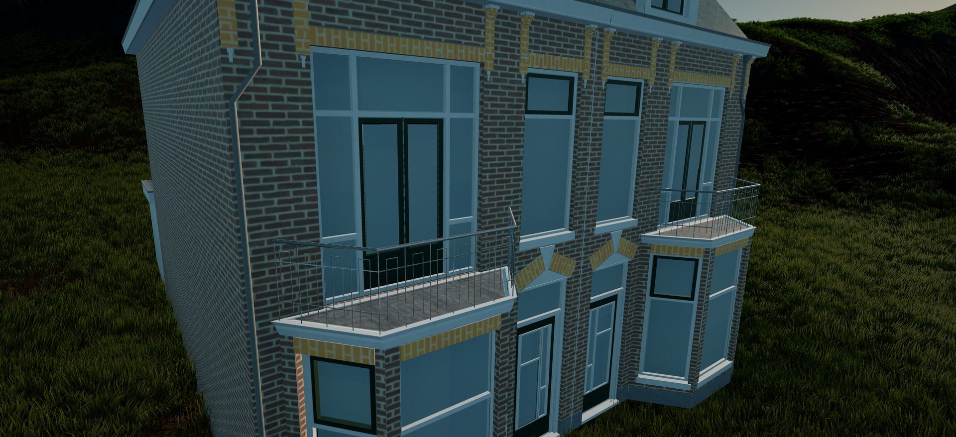 3d - house materials model