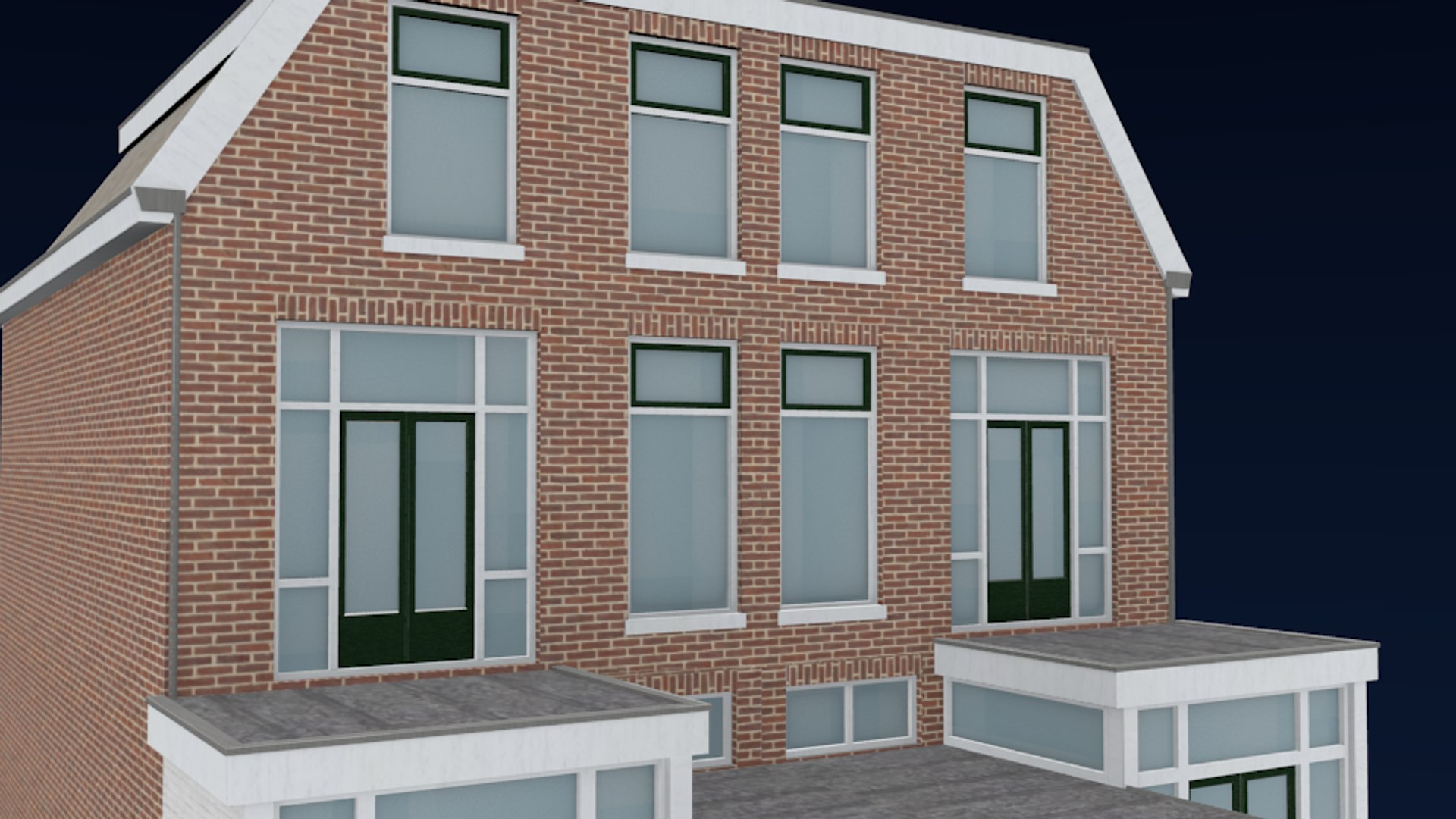 3d - house materials model