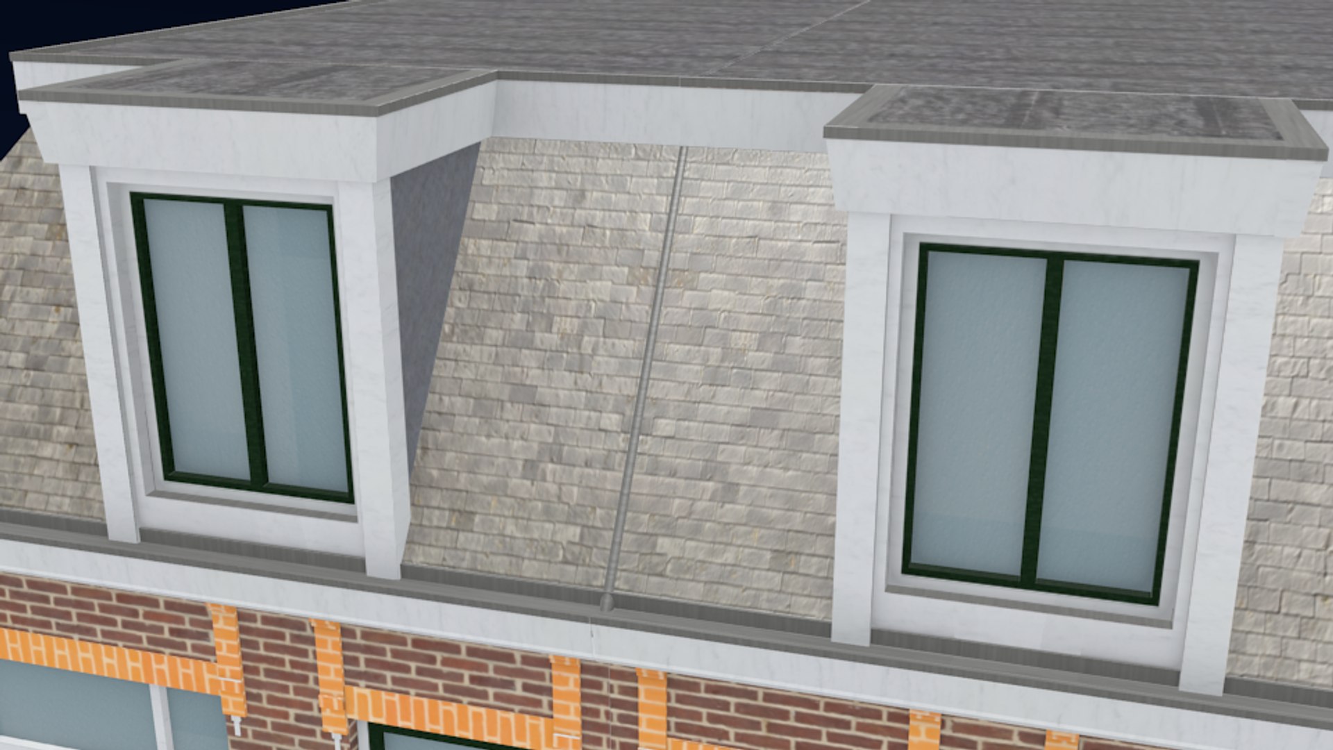 3d - house materials model
