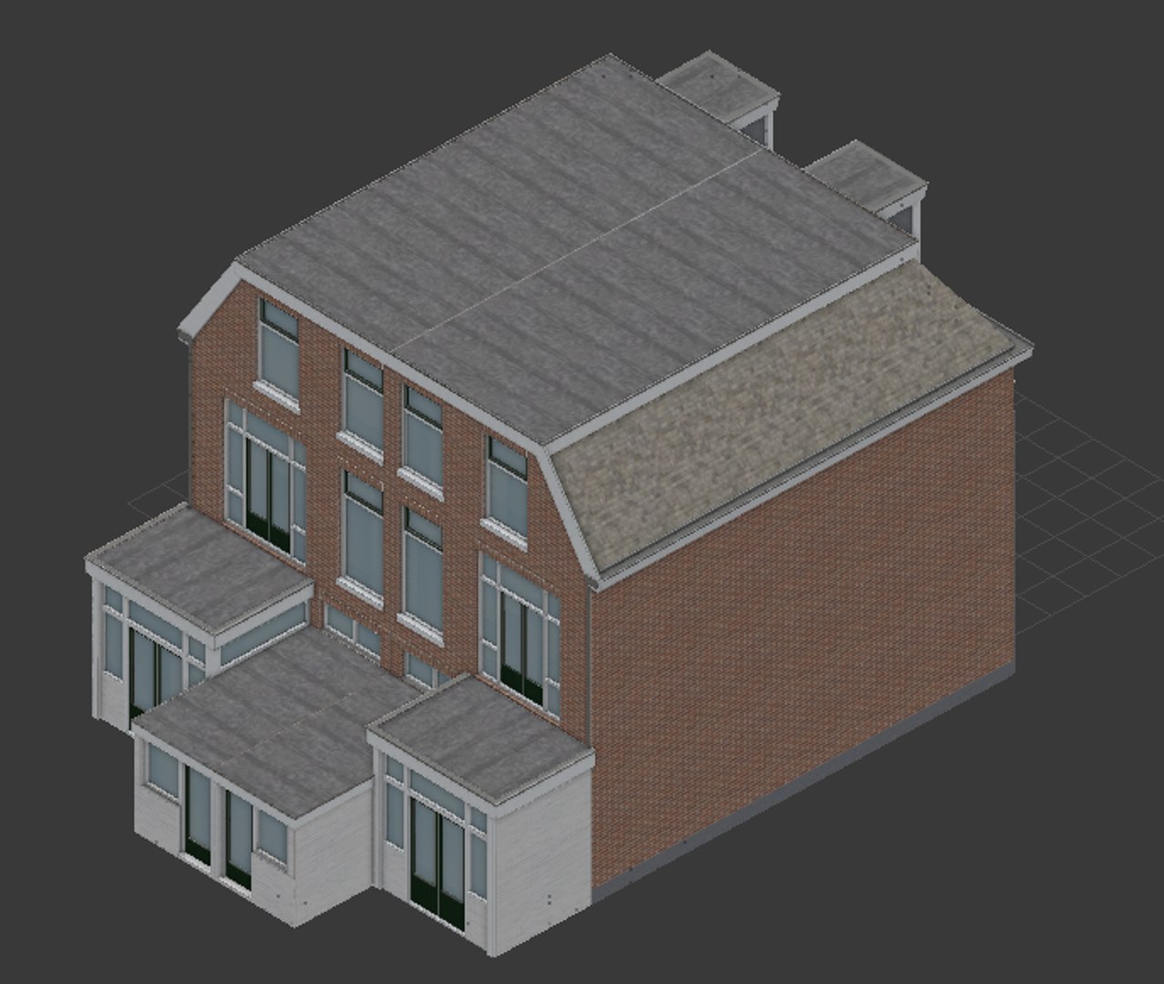 3d - house materials model