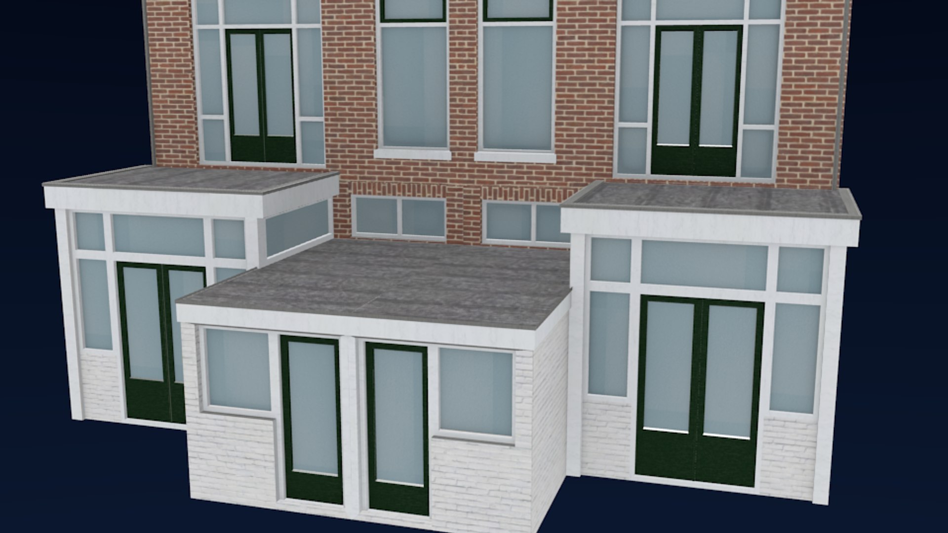 3d - house materials model
