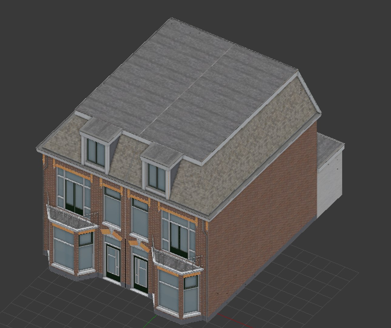 3d - house materials model