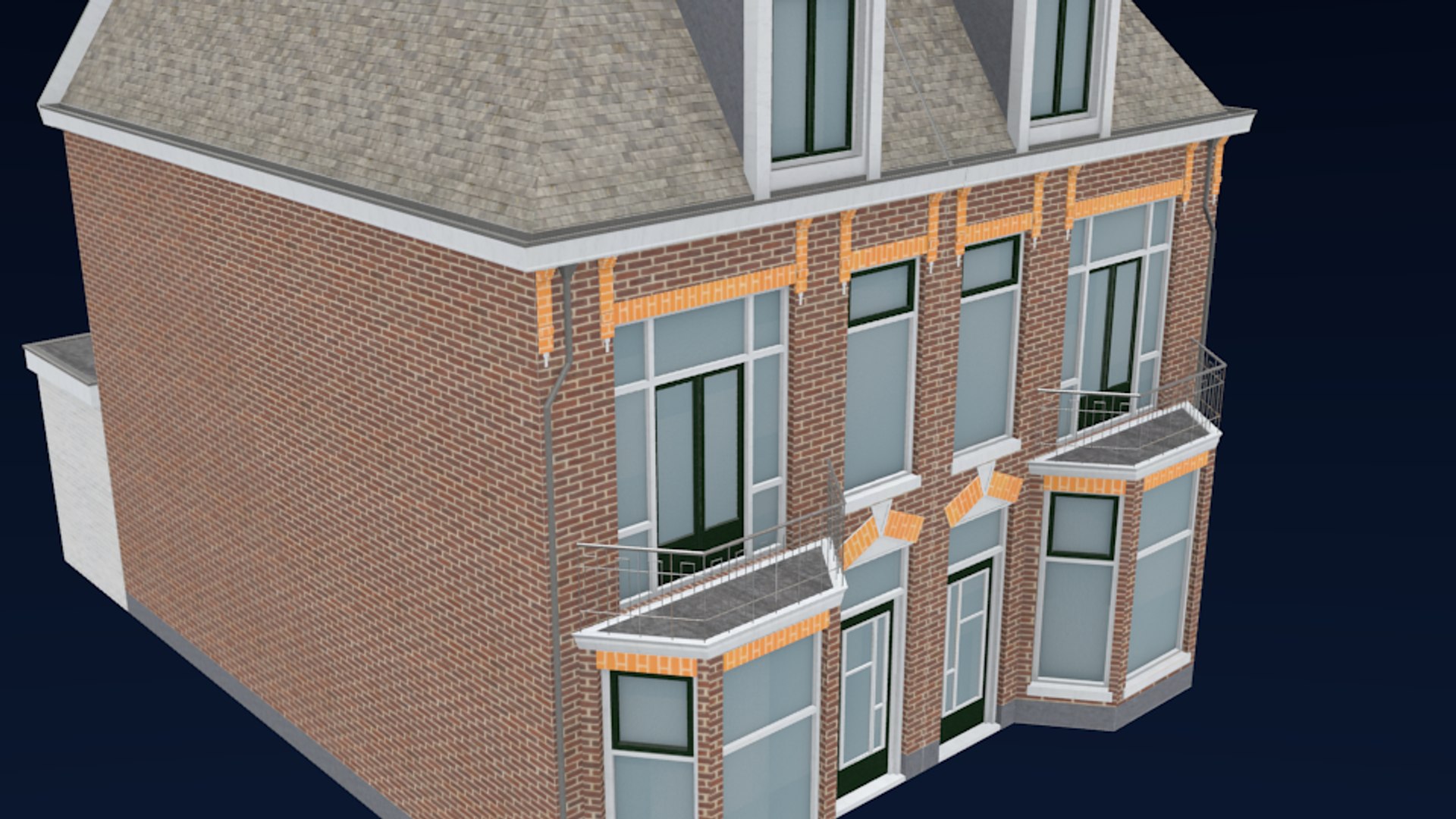 3d - house materials model