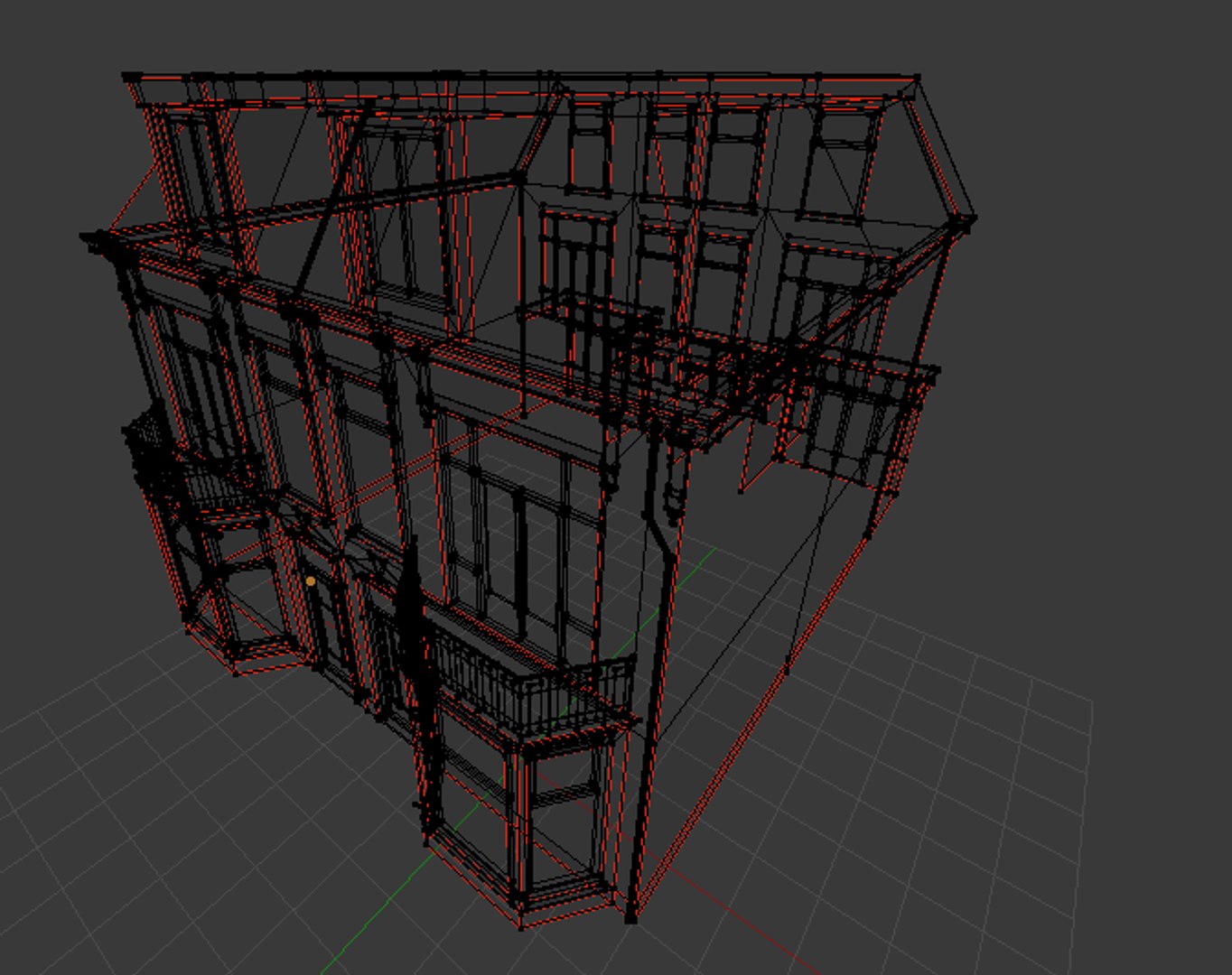 3d - house materials model