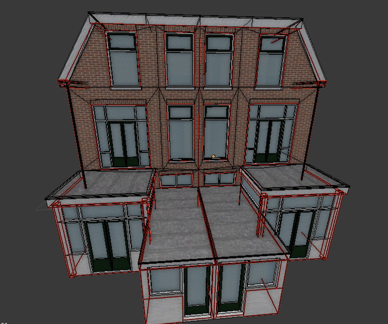 3d - house materials model