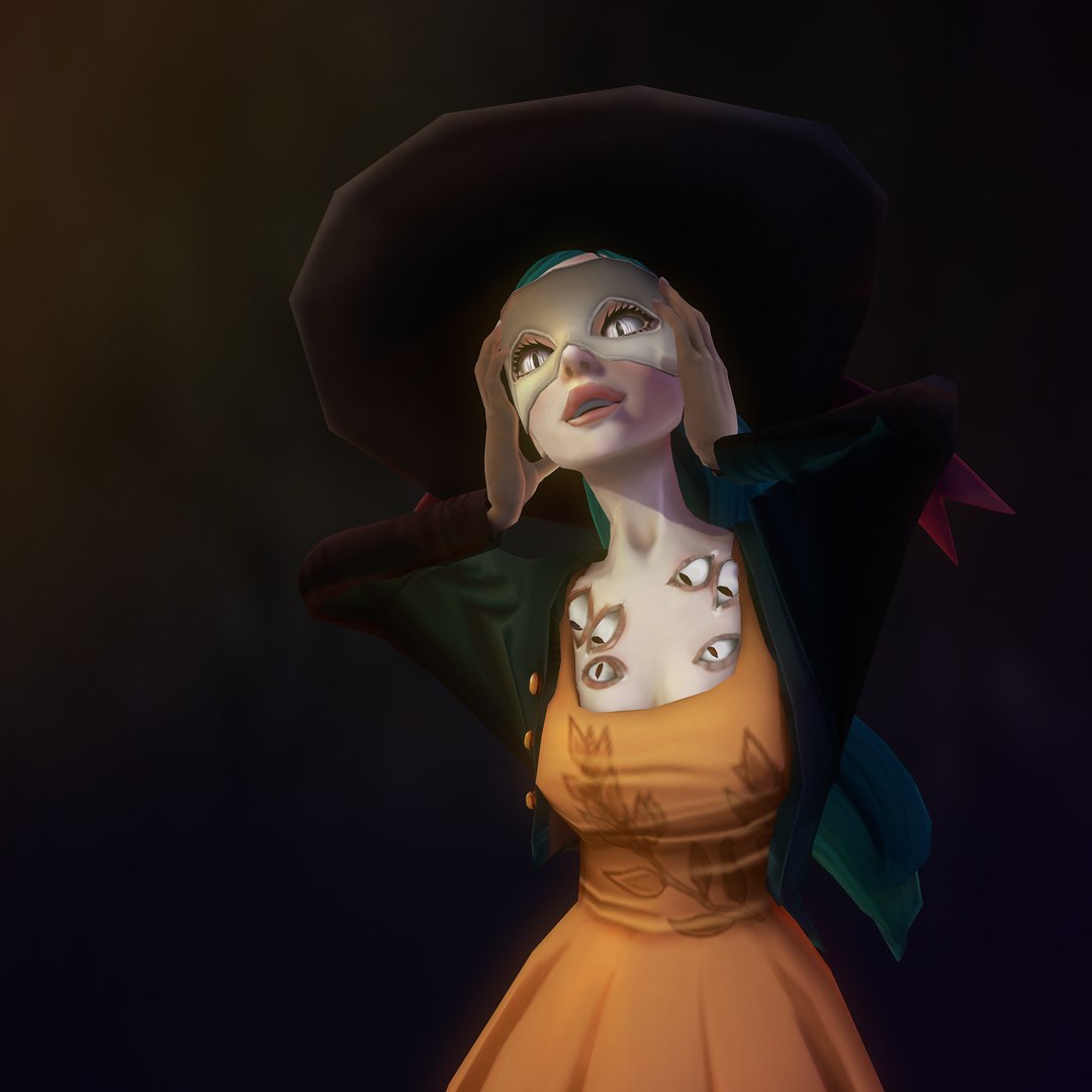 3D Masked Witch - TurboSquid 2166296