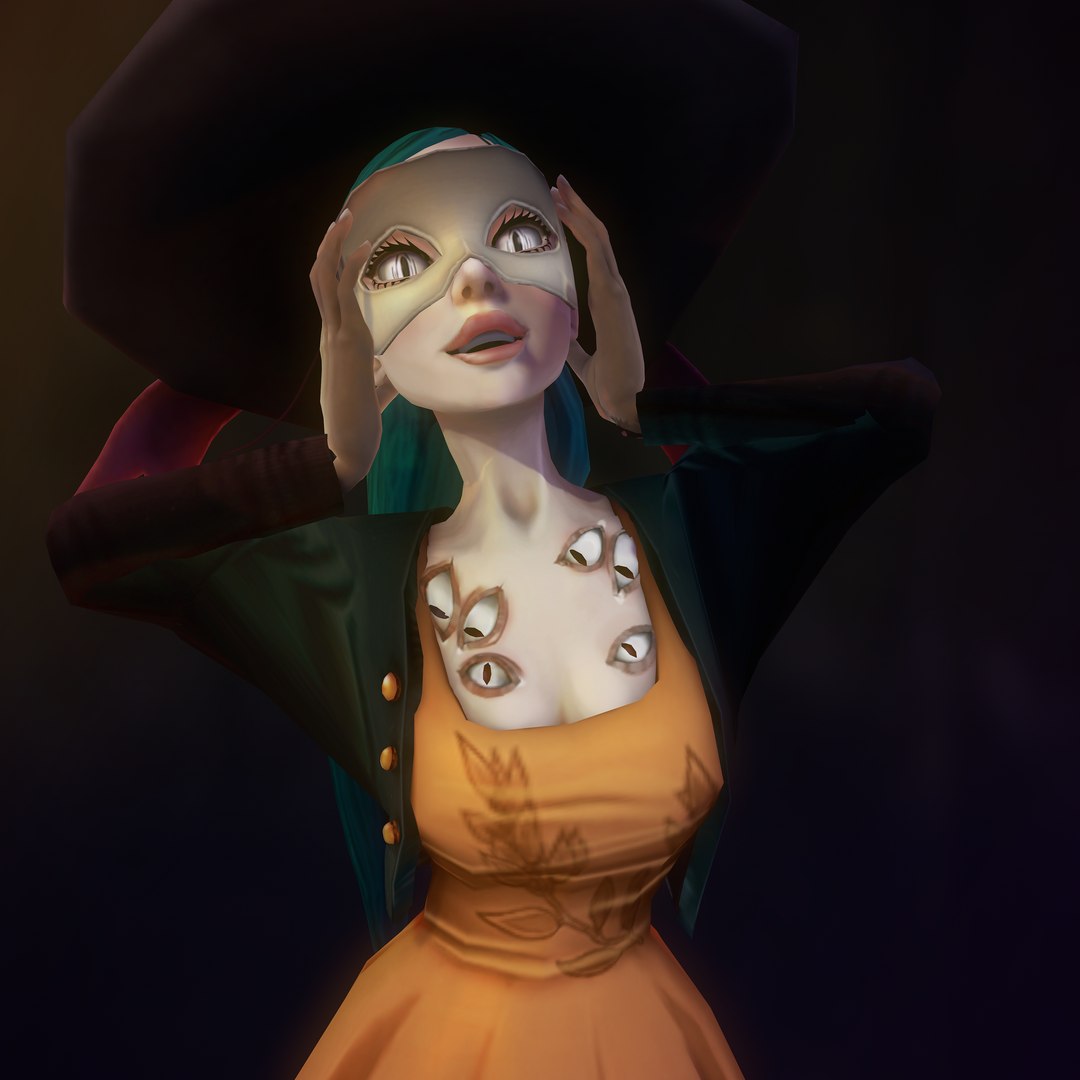 3D Masked Witch - TurboSquid 2166296