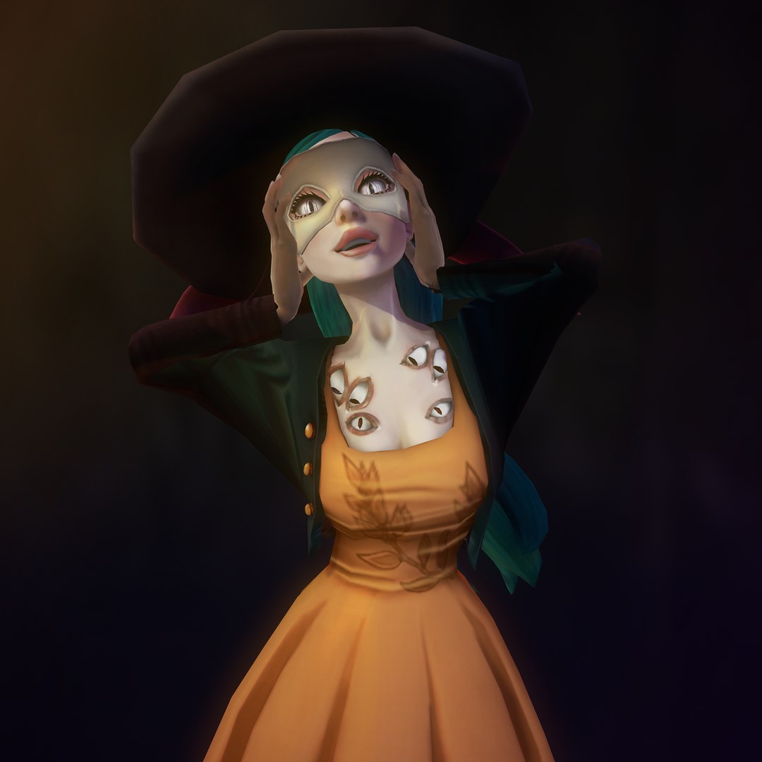 3D Masked Witch - TurboSquid 2166296