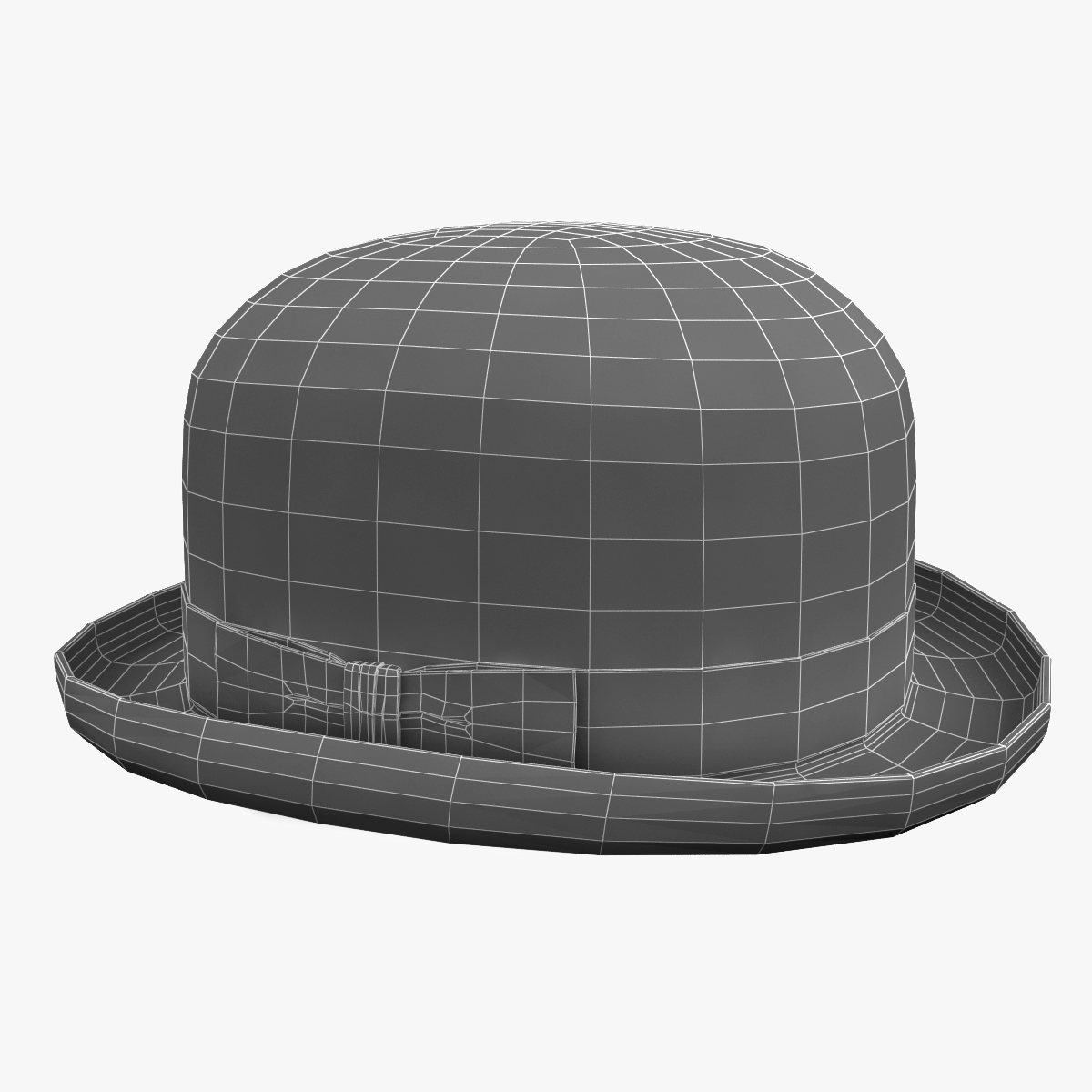 3d bowler hat